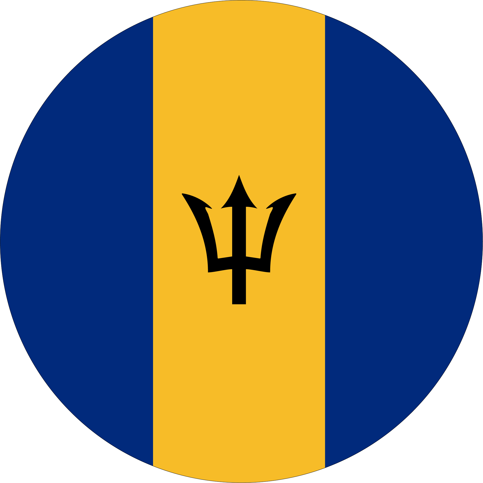 Flag of Barbados – Trident Symbol Meaning | AllWorldFlags
