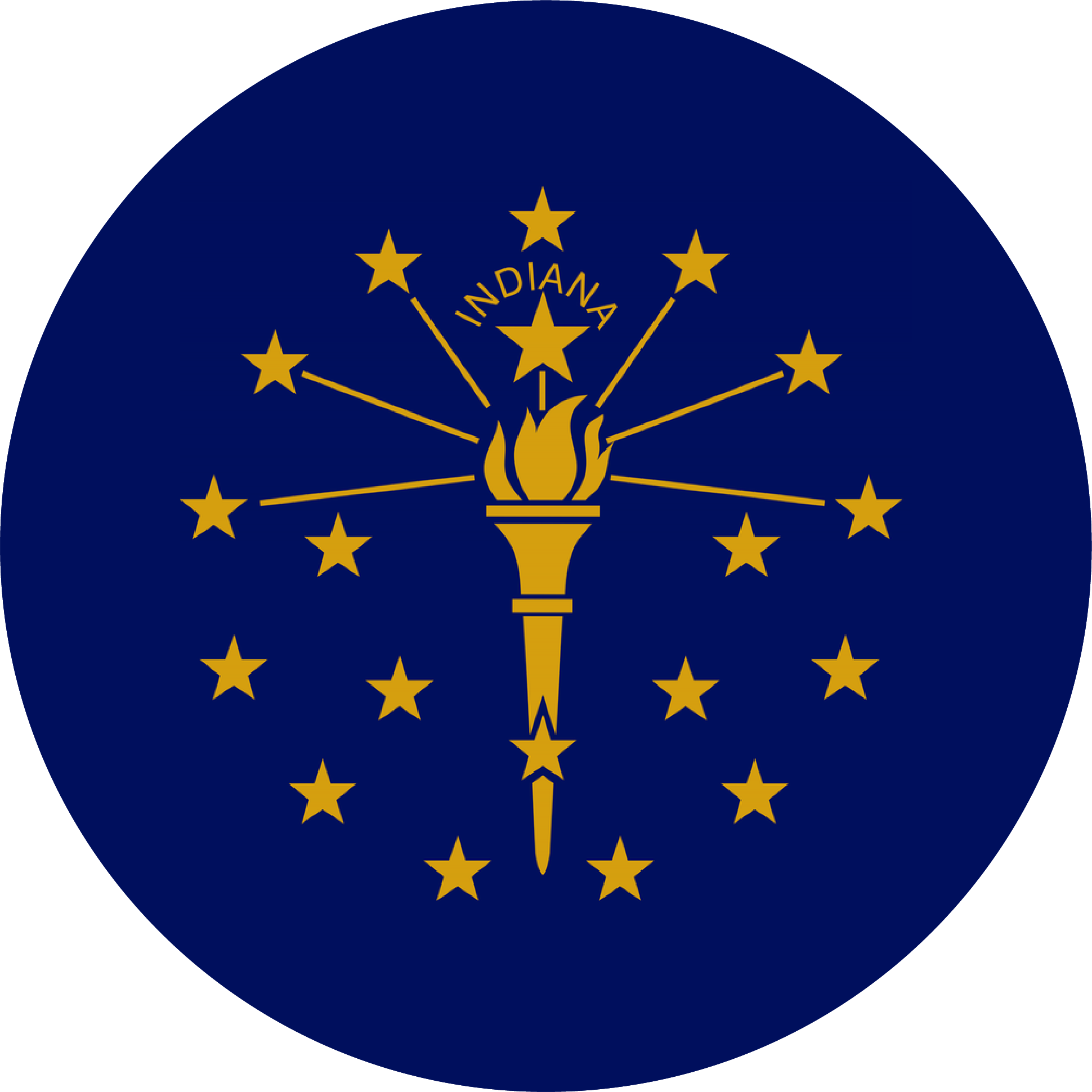 Flag of Indiana – Torch Symbol & Colors | AllWorldFlags
