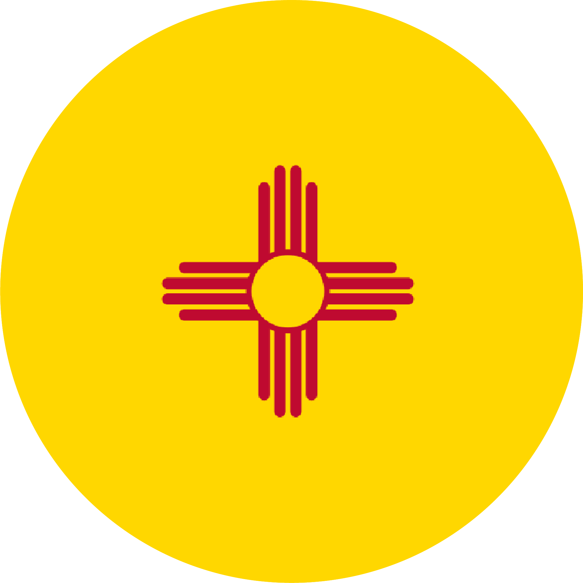Flag of New Mexico – Zia Symbol & Colors | AllWorldFlags