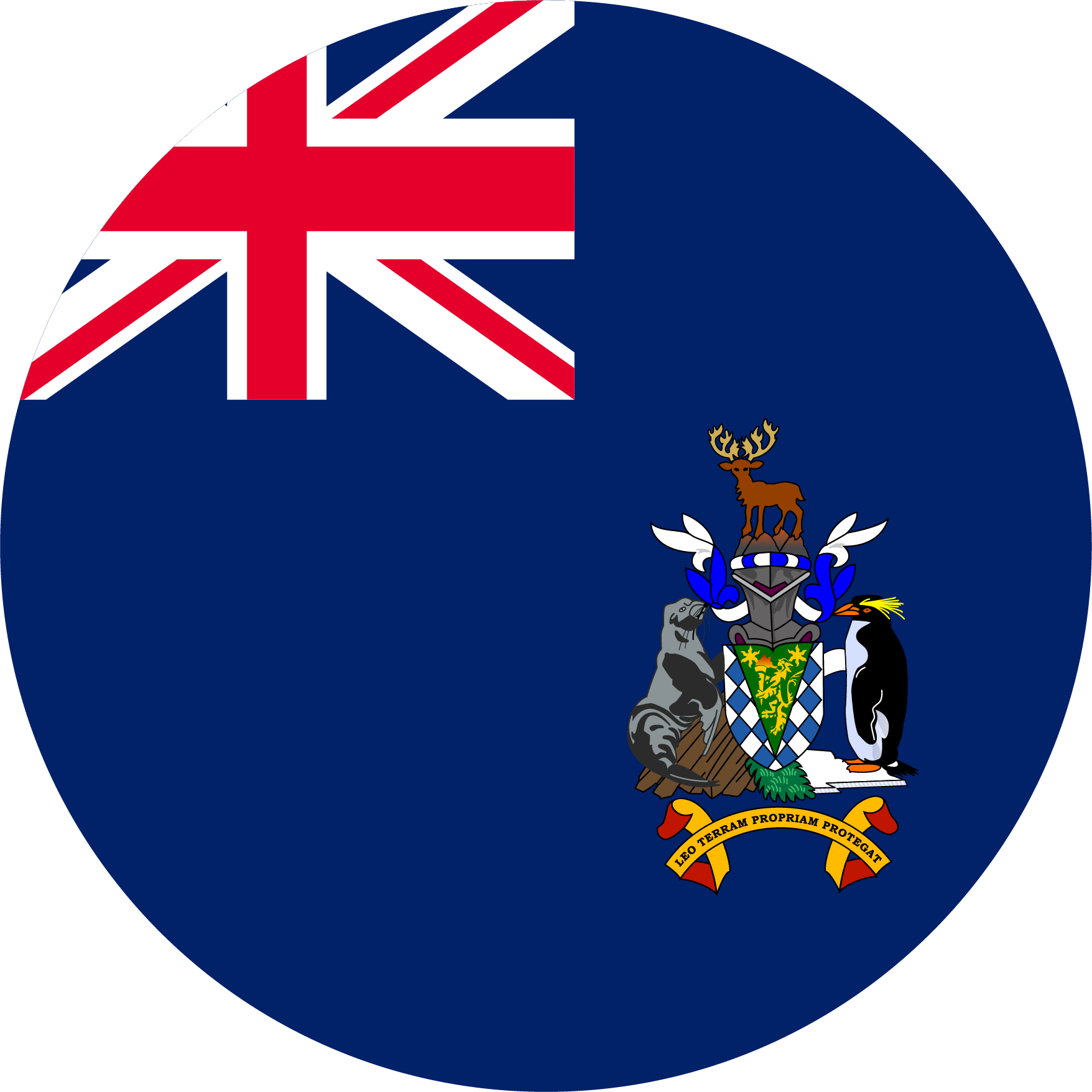 Flag of South Georgia – Union Jack & Coat of Arms | AllWorldFlags